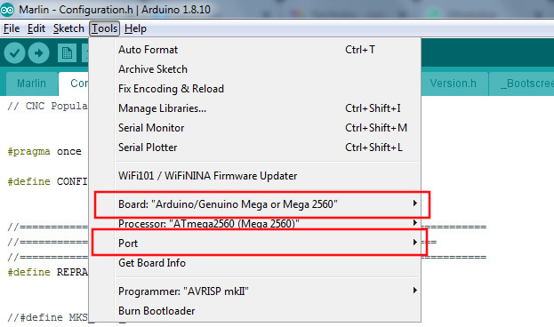 Actualizar firmware Marlin placa MKS Gen L ver1.0 – CNC Popular
